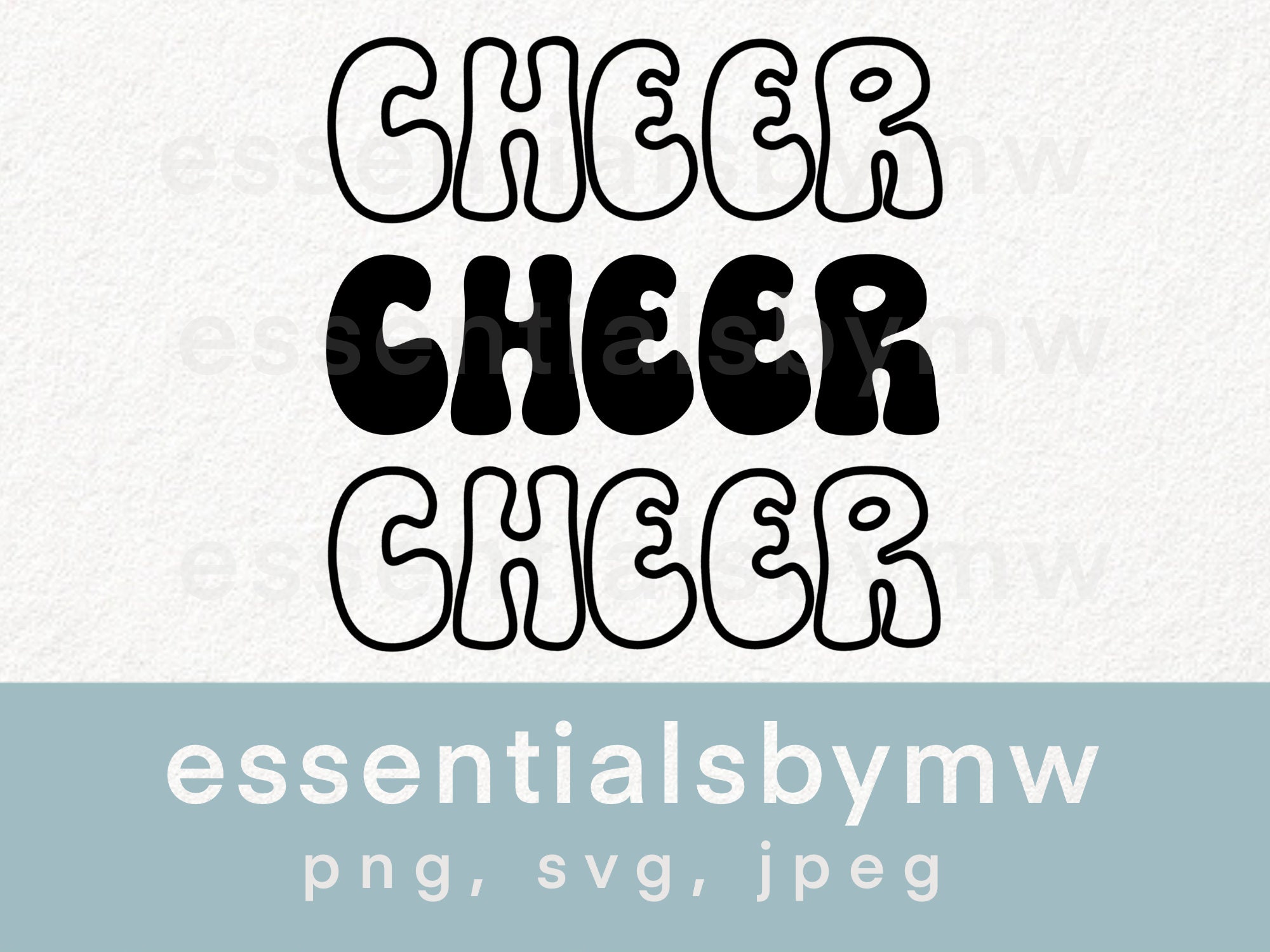 Cheer SVG Stacked Cheer SVG Cheerleading SVG Cheer Team - Etsy