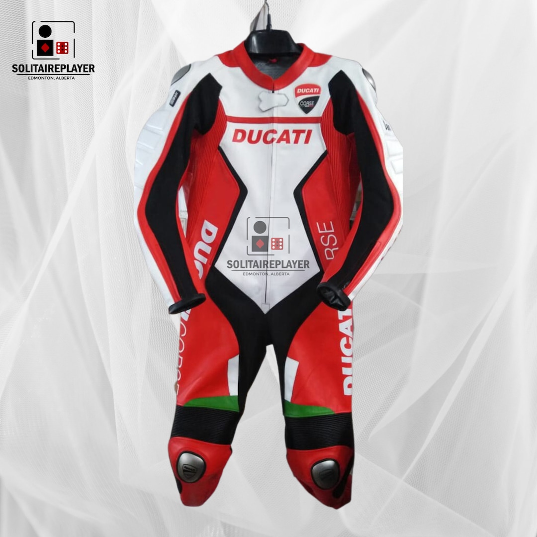 Ducati Motorbike Racer Suit/genuine Cowhide Leather/ducati Racing ...