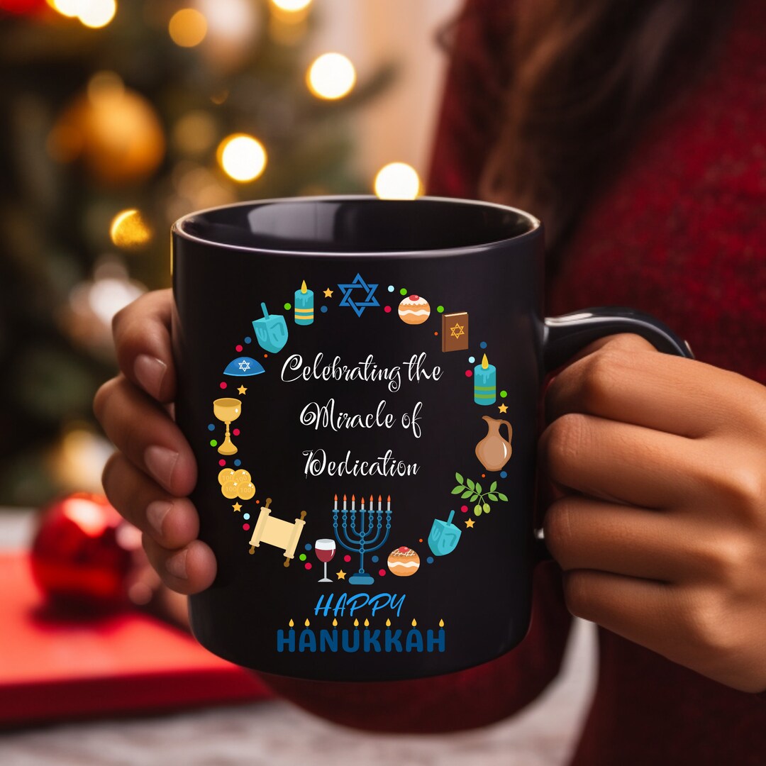 Hanukkah Mug Jewish and Israel Mug Hanukkah Holiday Gift for - Etsy