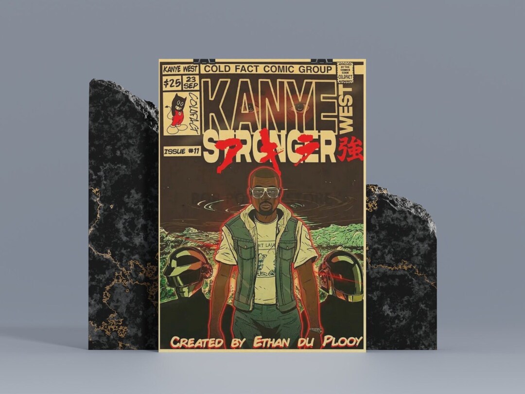 Old School Rap Poster, Kanye West Poster, Retro Poster, Rap Poster, Old ...