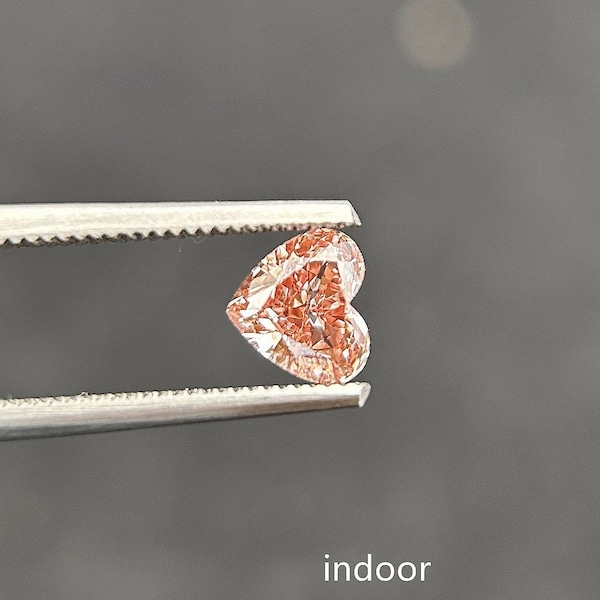 Lab Created Pink Diamond Engagement Ring - Etsy