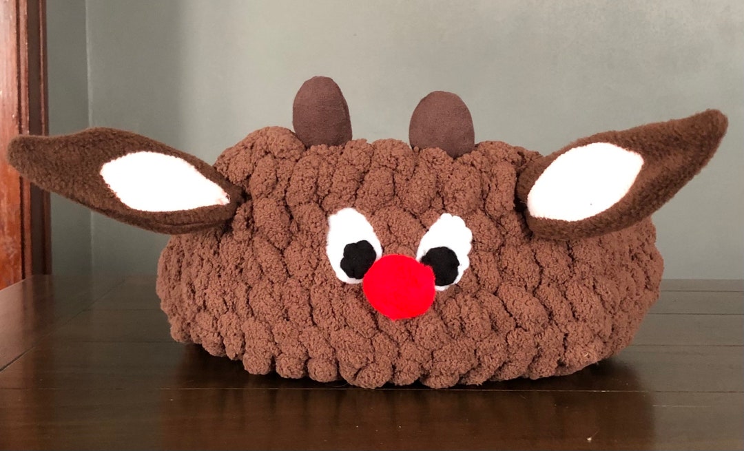 Cozy Crochet Ferret Bed Rudolph Face - Etsy