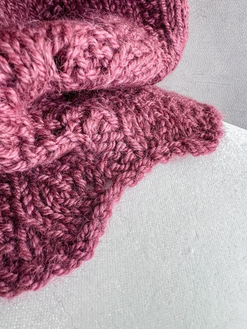 Cowl Knitting PATTERN / Easy Knit Lace Scarf One Skein Beginner Project ...