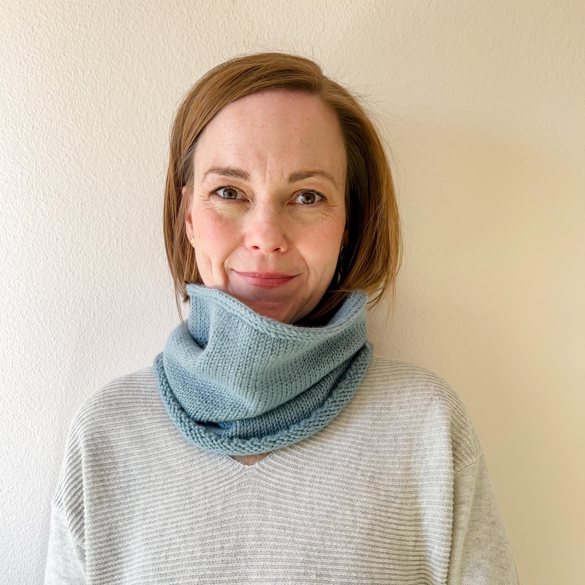 Easy Cowl Knitting PATTERN, Worsted Weight Scarf (digital Download) One ...