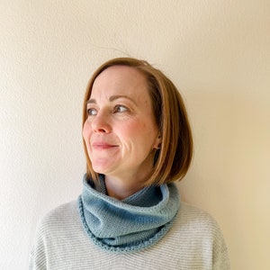 Easy Cowl Knitting PATTERN, Worsted Weight Scarf (digital Download) One ...