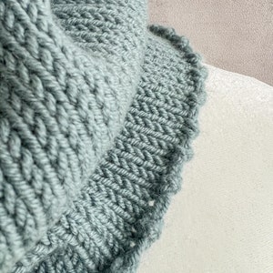 Easy Cowl Knitting PATTERN, Worsted Weight Scarf (digital Download) One ...