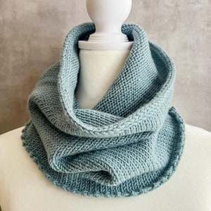 Easy Cowl Knitting PATTERN, Worsted Weight Scarf (digital Download) One ...