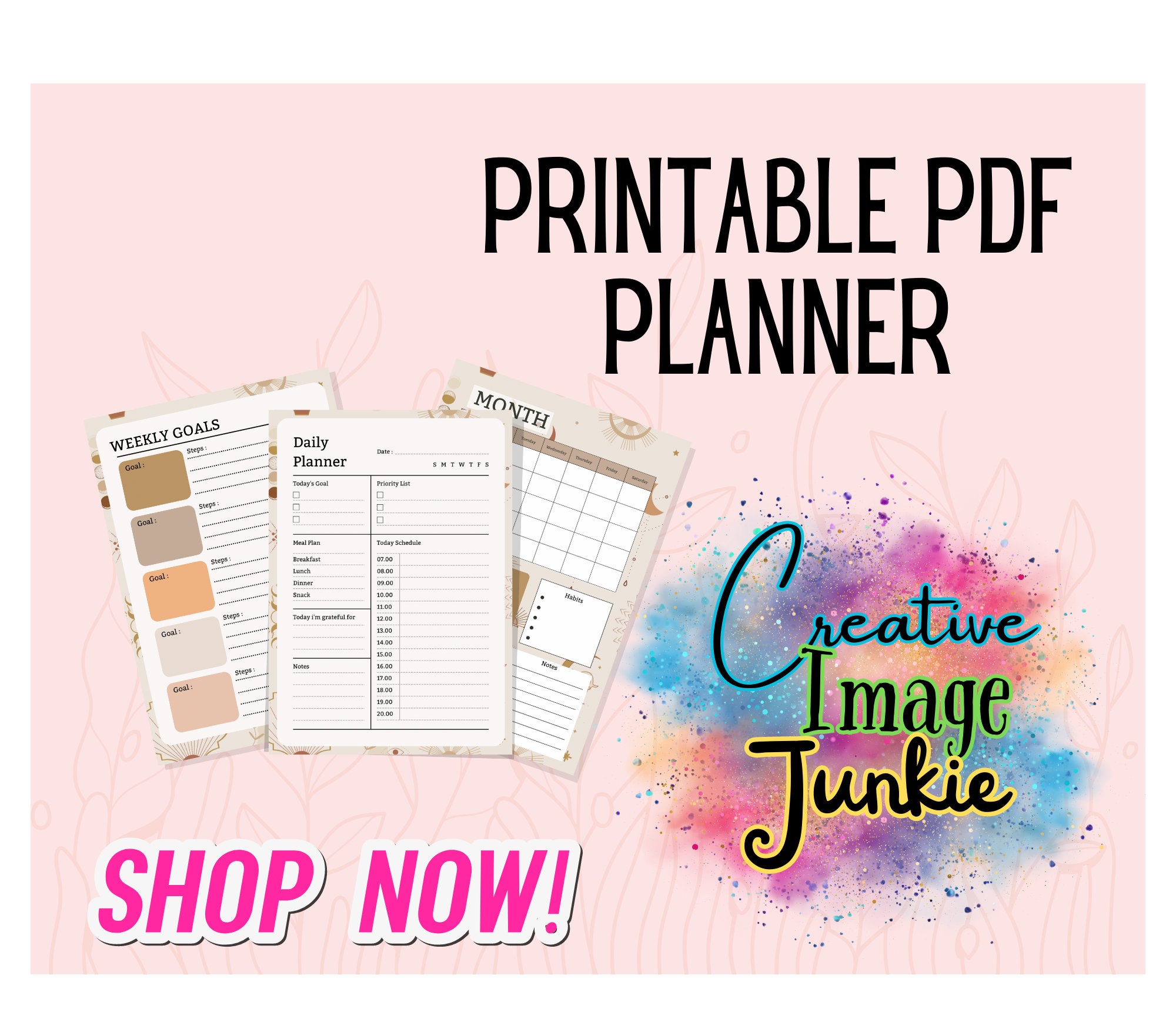 Digital Planner, Printable Digital Planner, PDF Digital Planner Pages ...