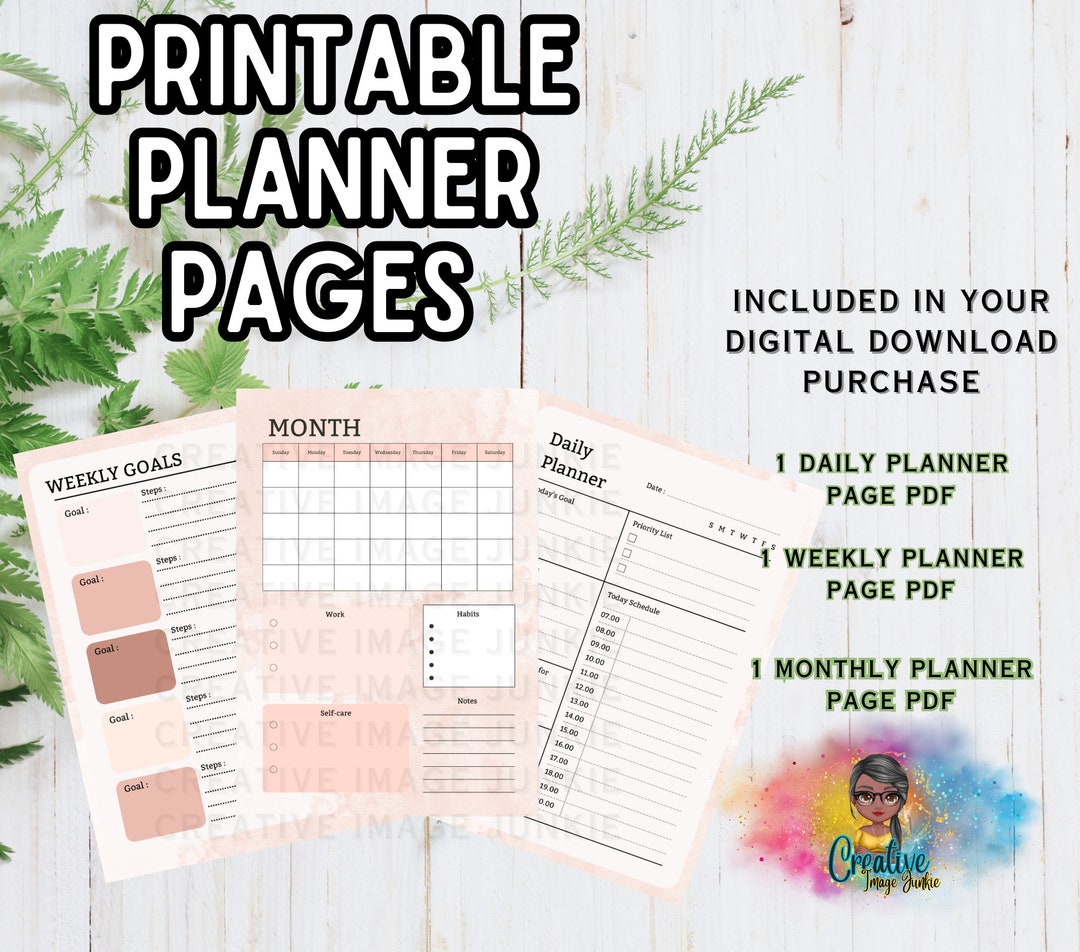 Digital Planner, Printable Digital Planner, PDF Digital Planner Pages ...