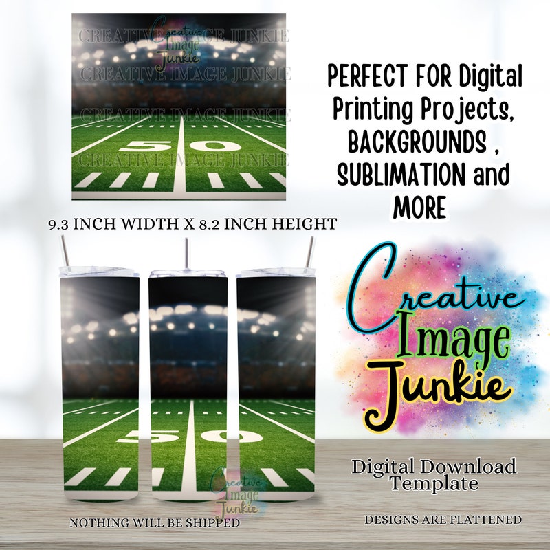 Football Tumbler - Etsy