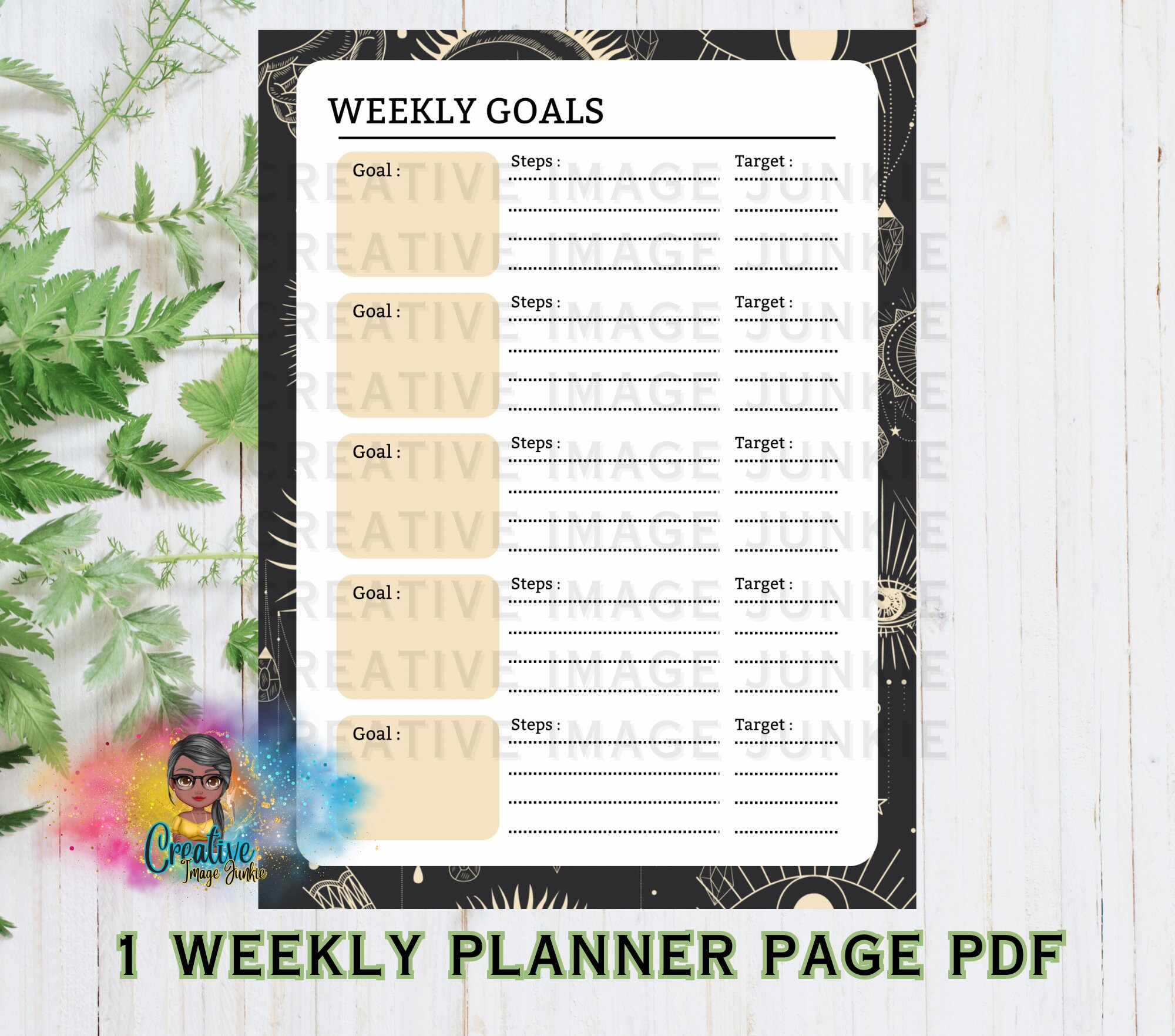 Digital Planner Printable PDF Pages Daily Weekly Monthly - Etsy