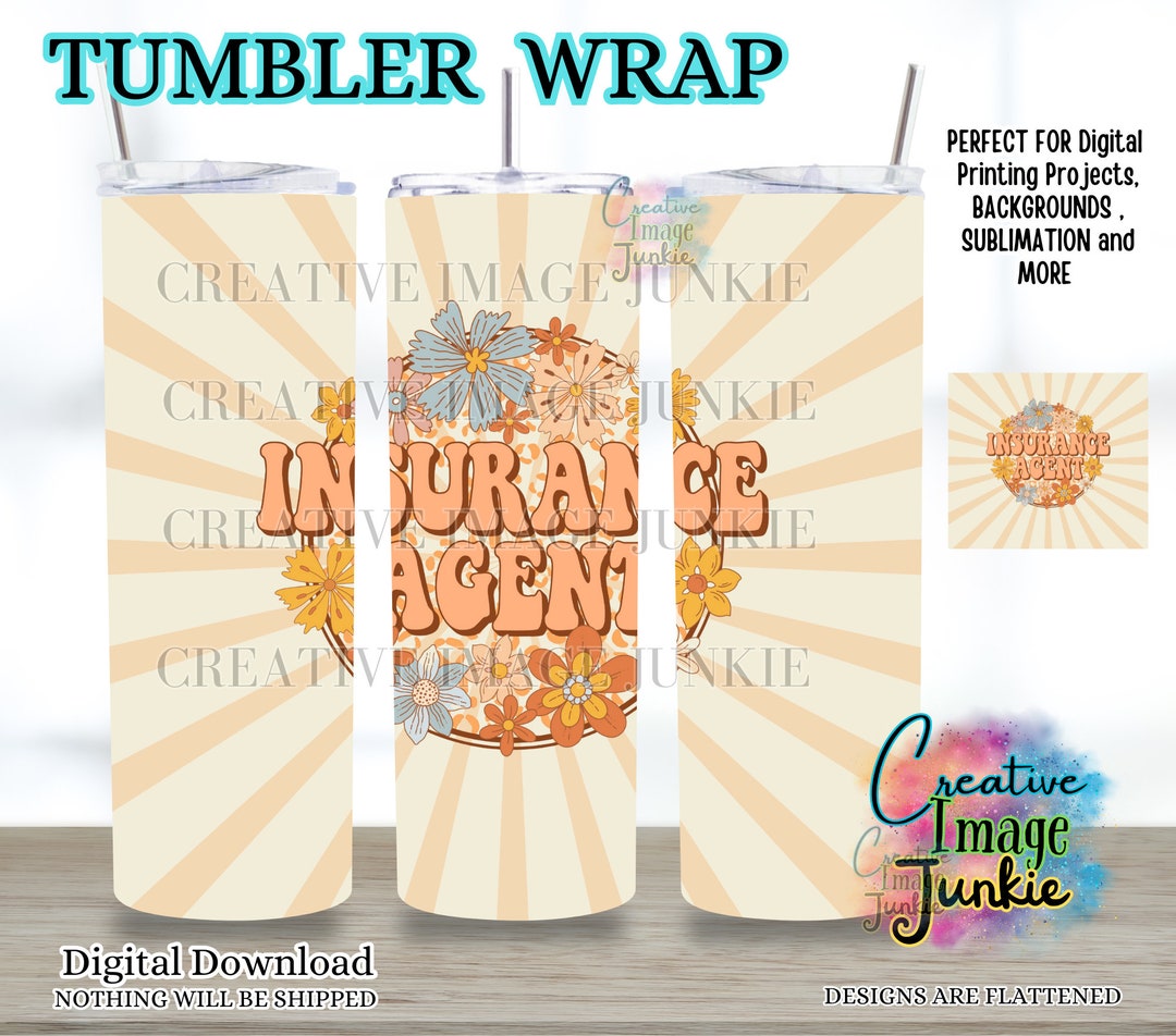 Insurance Agent Tumbler Wrap, Insurance Broker Tumbler Wrap, Sales ...
