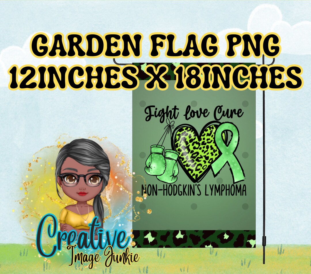 Hodgkins Lymphoma Awareness Flag Png, Digital Download, Large Poster ...