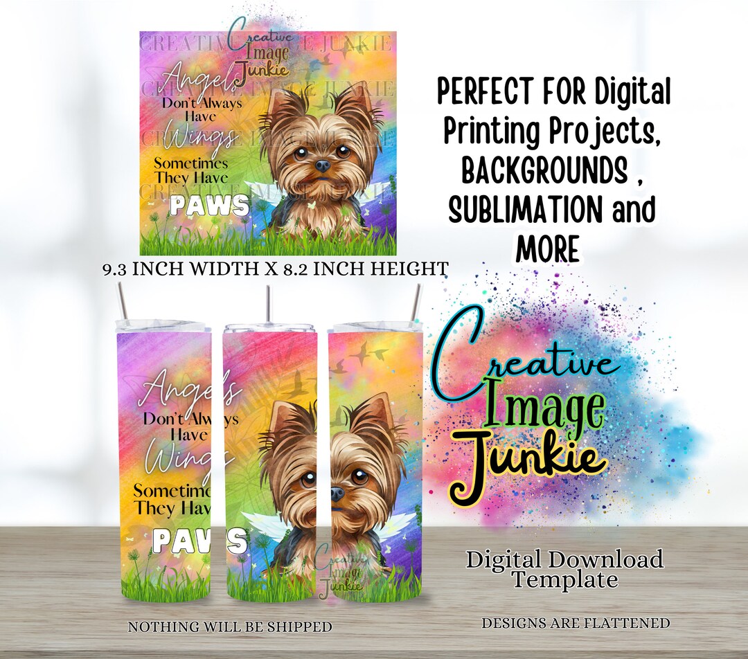 Loss of Dog Tumbler Wrap, Pet Loss Poem Tumbler Wrap, Digital Download ...