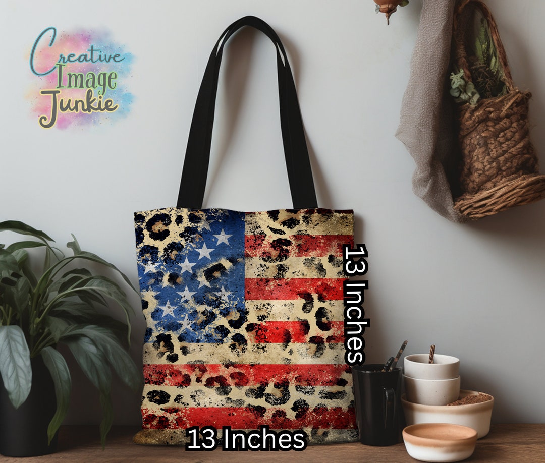 Patriotic Tote, American Mama Tote, 4th of July Tote Bag, Travel Tote ...