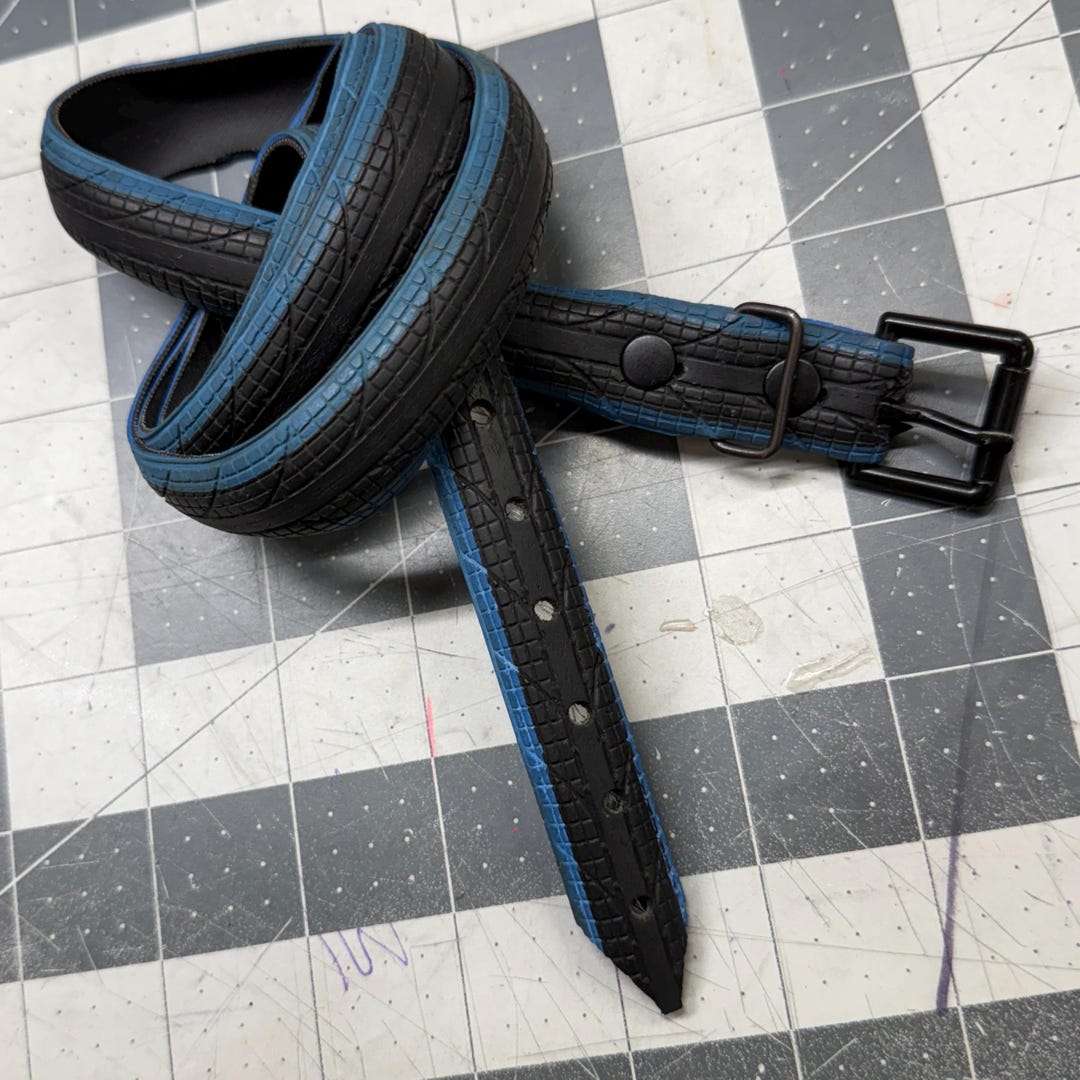Tirebelt BLUE Tire (black Buckle, Size up to 39 Inches) - Etsy