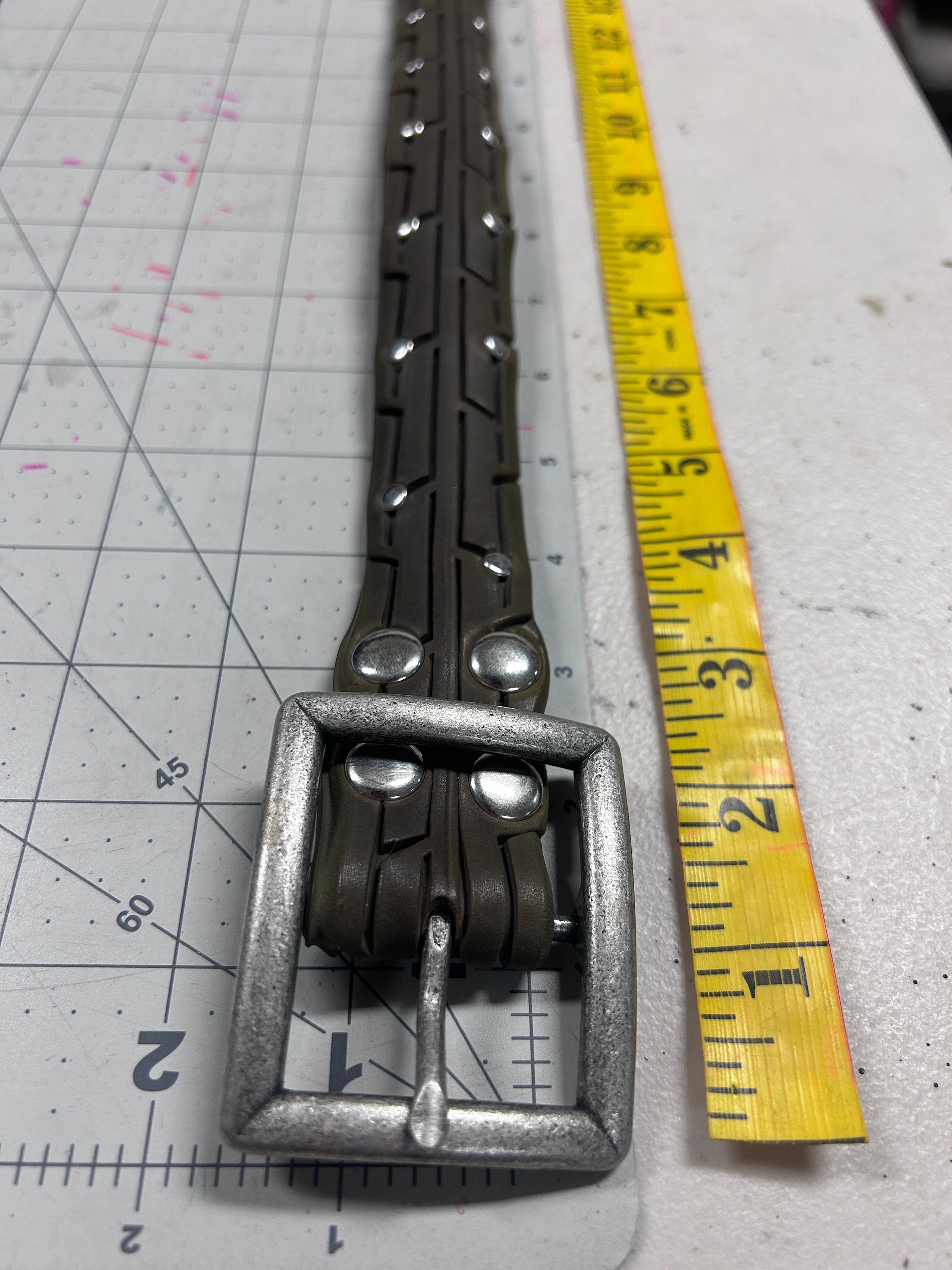 Recycled RARE BROWN Bike Tire Belt silver Buckle, Size 31-41 Inches - Etsy