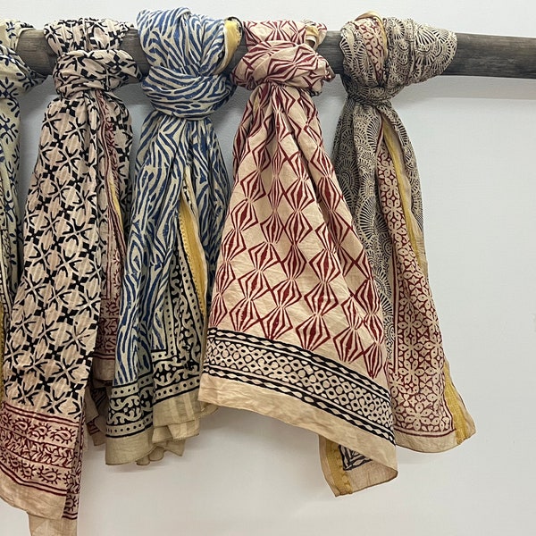 Block Print Scarf - Etsy