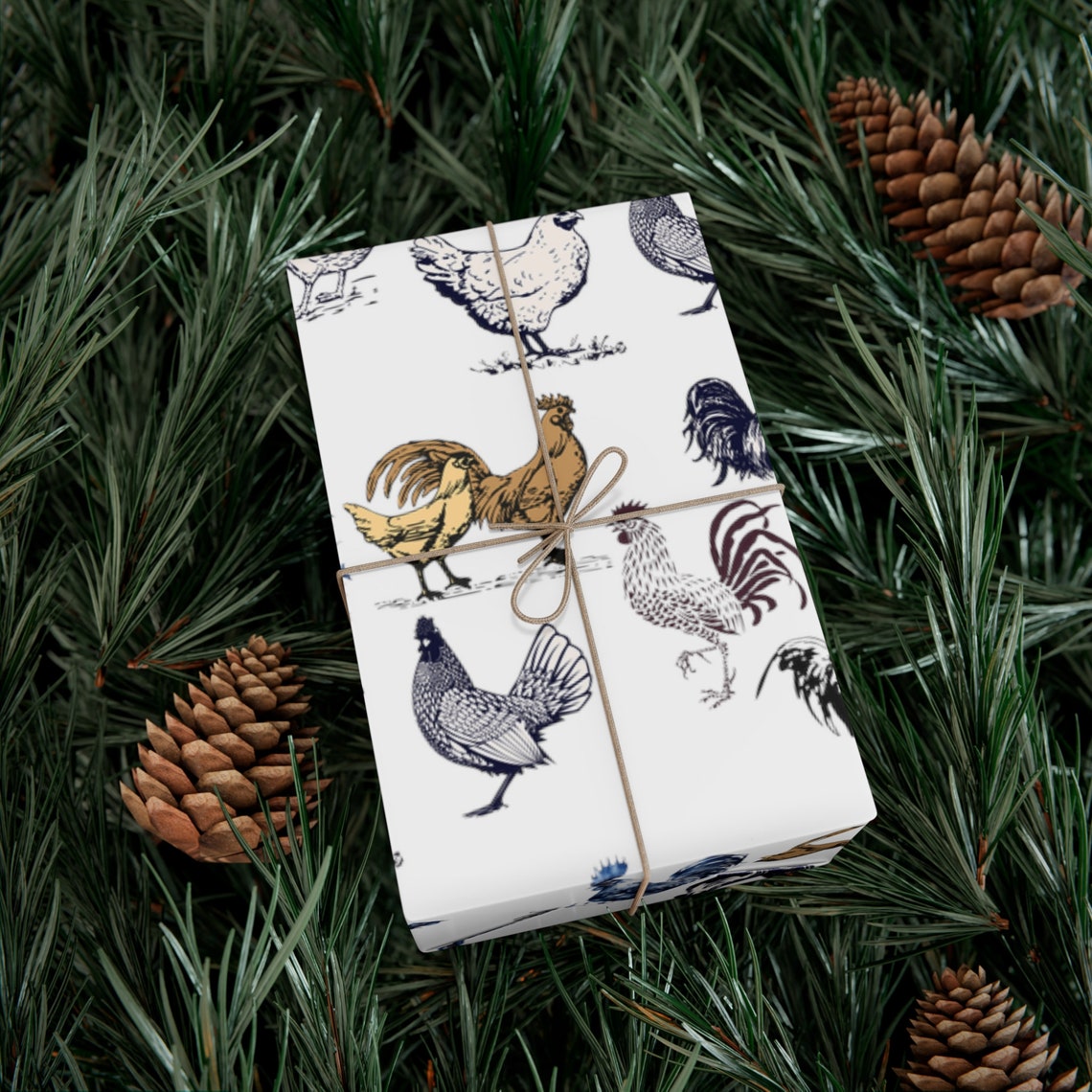 Chicken Wrapping Paper Gift Wrap Paper - Etsy