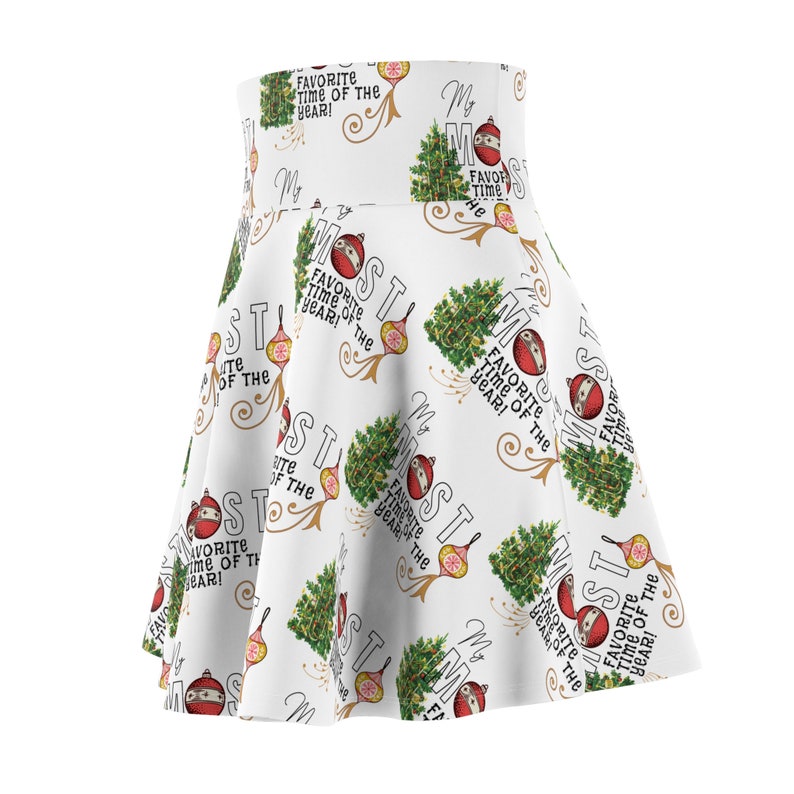 Christmas Tree Skirt Ornament Christmas Sweater Women's Skater Skirt - Etsy