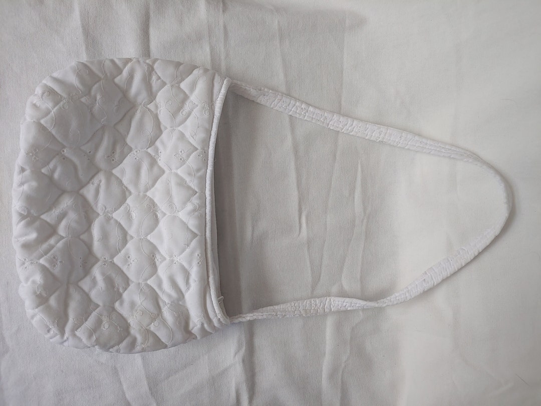 White Eyelet Cotton Vintage Purse - Etsy