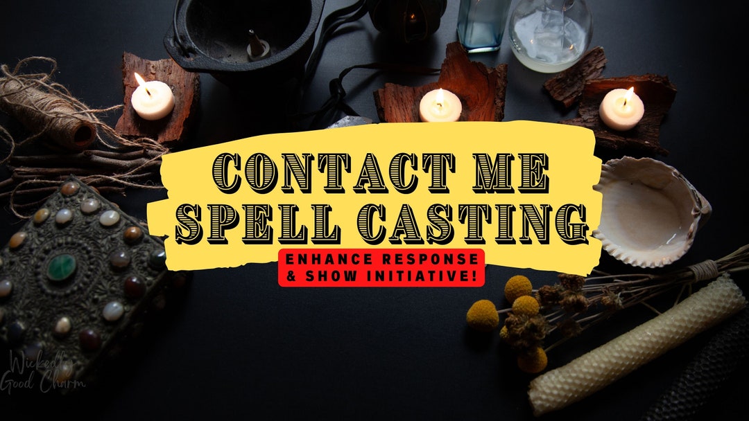 CONTACT ME SPELL Cast Faster Response & Make the Person Take - Etsy