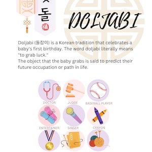 Korean Doljabi for Baby Dohl Party Celebration Doljanchi Doljabi Kit ...