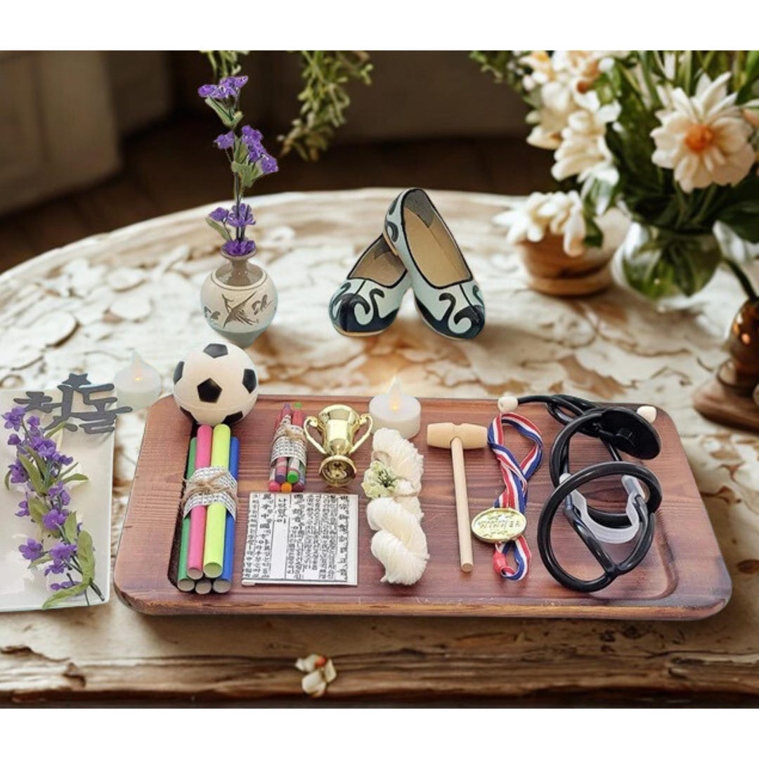 Doljabi for Girl Boy 돌잡이 Dohl Party Set for Korean Baby Doljanchi ...