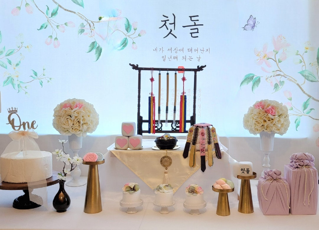 Korean Birthday Dohl Decorationkorean Dohl Pary Supply - Etsy