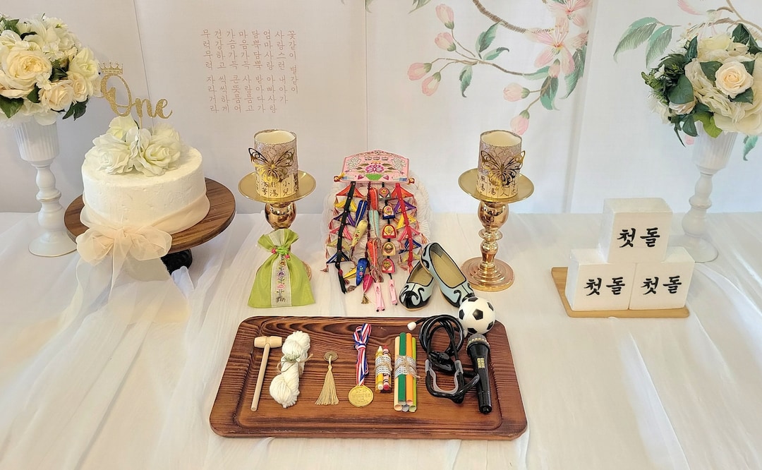 Doljabi Set Koreanbirthday Gift Ddoljabi Kit Dohl Table Dol Party ...