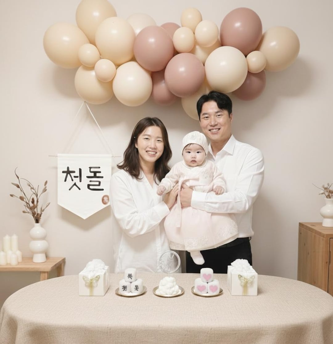 Handmade Dohl Doljanchi Set, Korean First Birthday Party Decor - Etsy