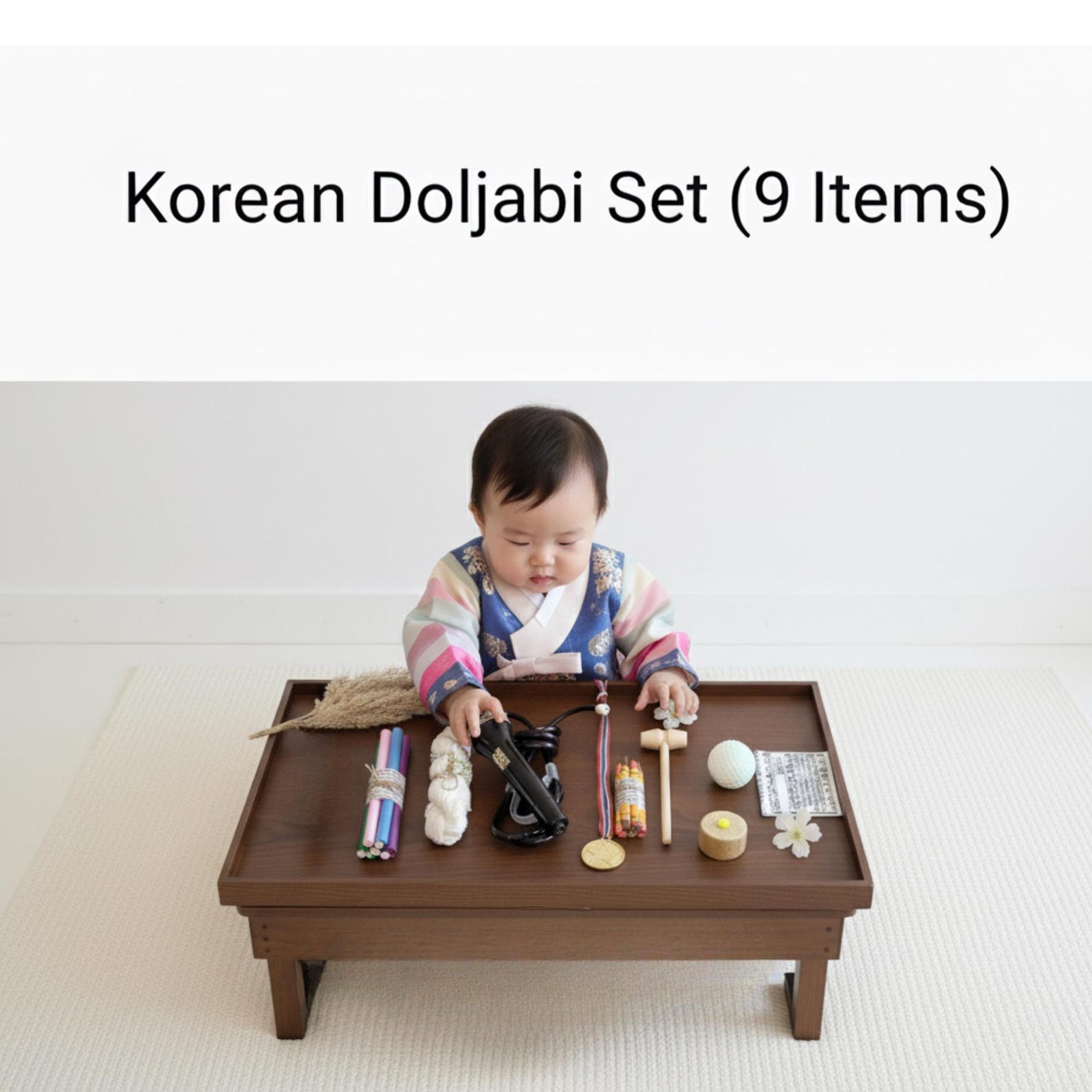Korean Traditional Dohl Table for Party Decor Set for 1st Birthday ...