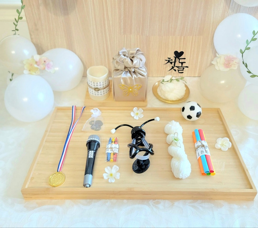 Korean Dohl Table Party Set for 1st Birthday Doljabi Kit Dohl Cake ...