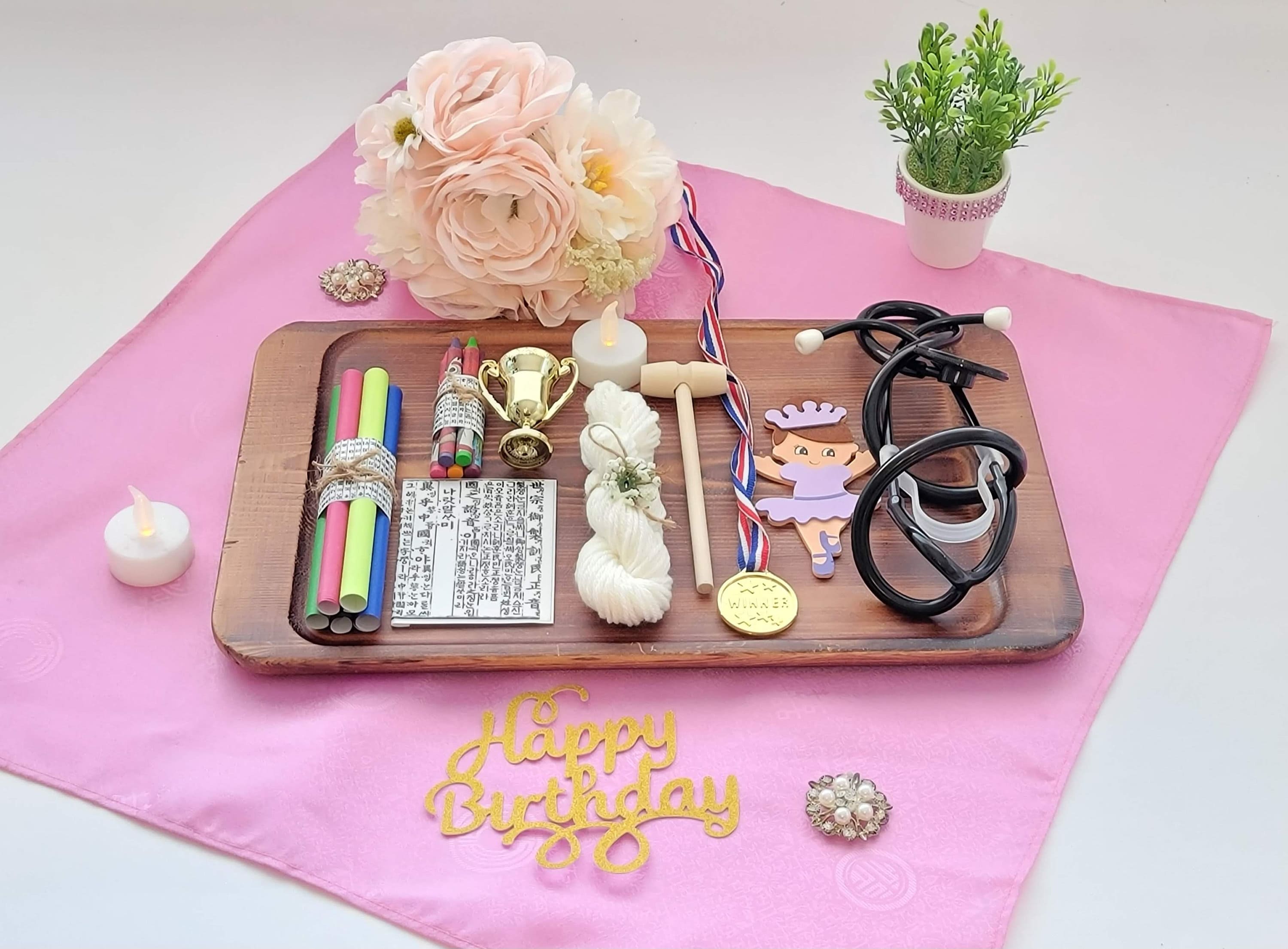 Korean 1st Birthday Dohl Doljabi Set Doljabi Kit Korean Dohl Dohl Party ...