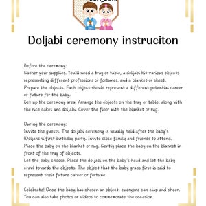 Korean Custom Dohl Party Set Rental Dohl Tower Cake Doljabi Items ...