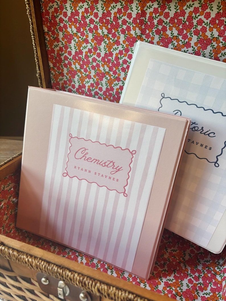 Preppy Binder Covers: Editable Canva Templates (digital Download) - Etsy