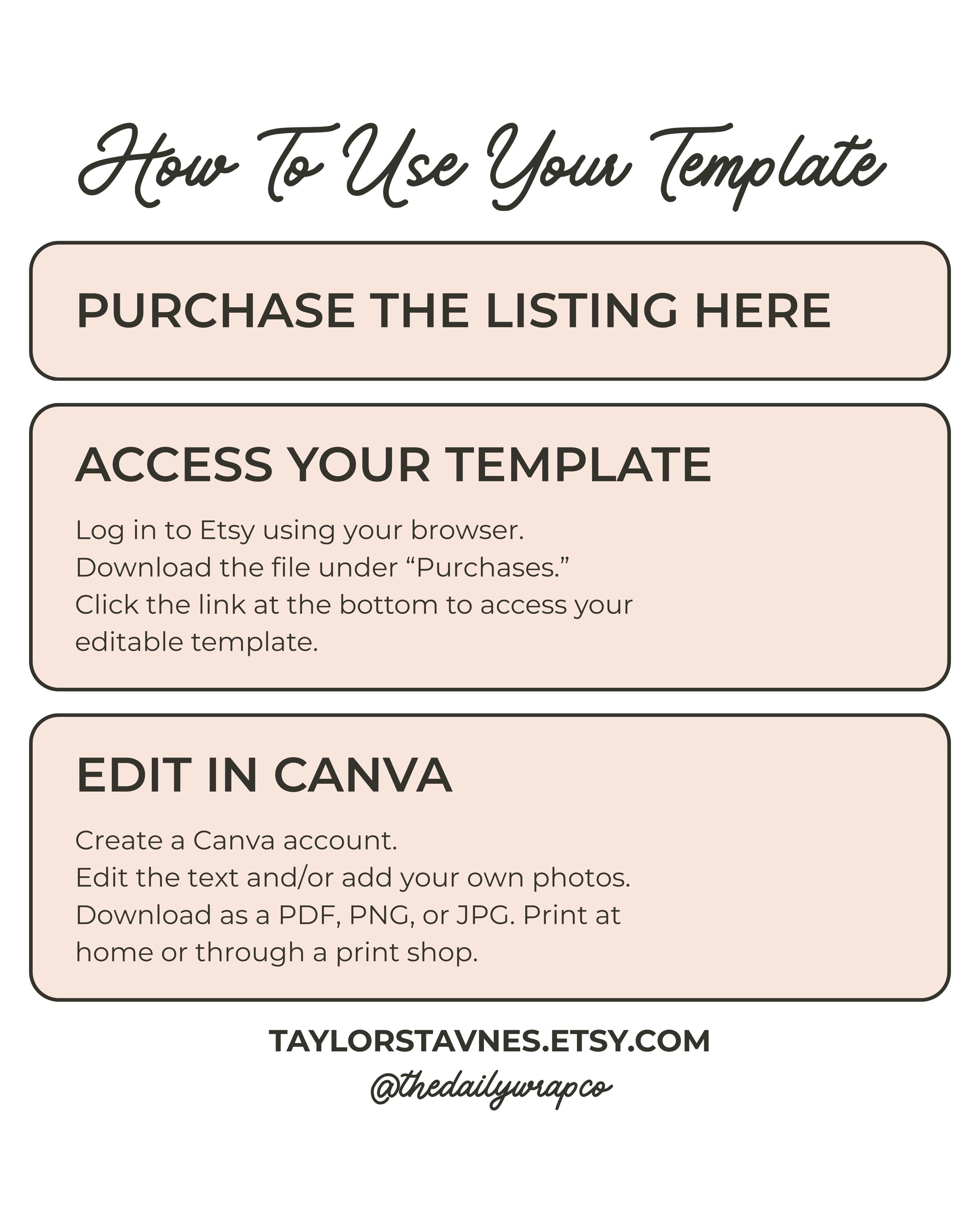 Preppy Binder Covers: Editable Canva Templates (digital Download) - Etsy