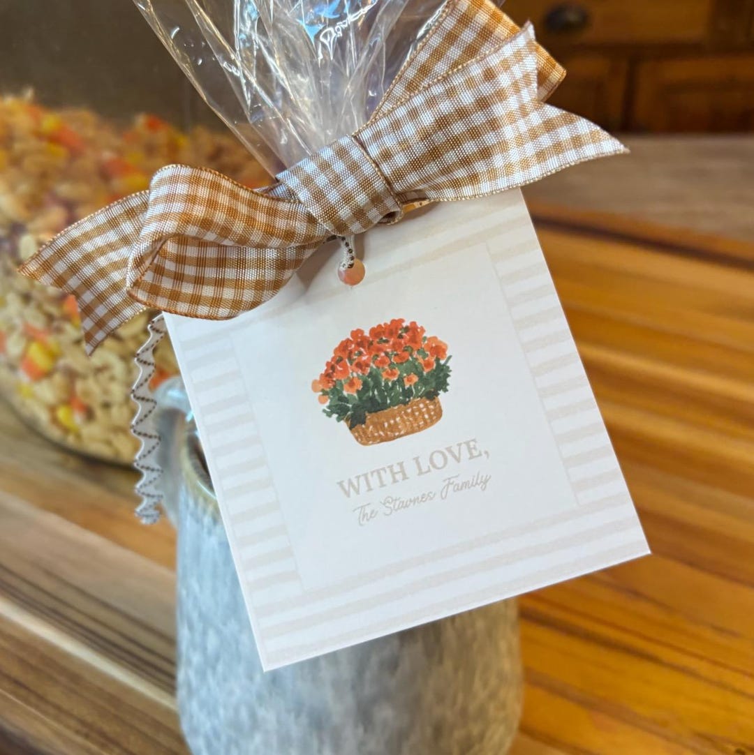 Editable Fall Gift Tags Template: Autumn Favor Tags, Canva Design ...