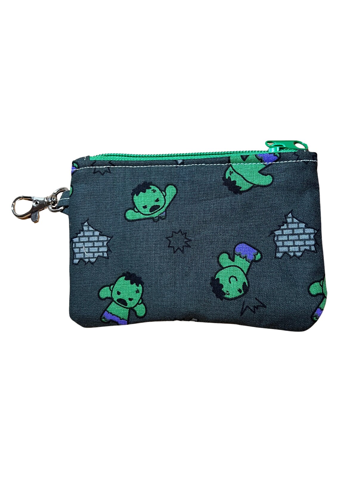 Superheros Fabric Zipper Pouch, Marvel and DC Comics Clip-on Pouch ...