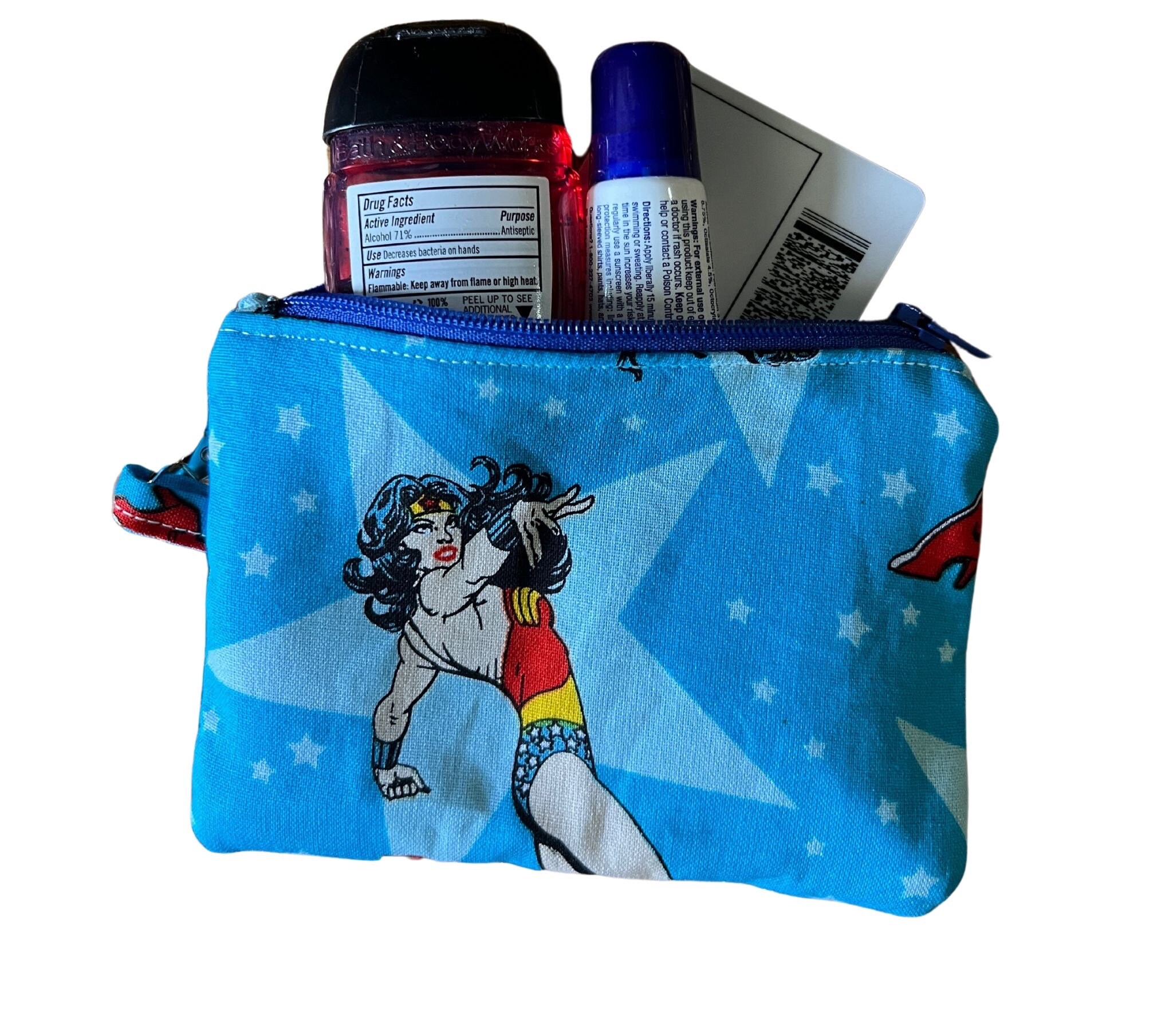 Wonder Woman Fabric Zipper Pouch: Clip-on Coin Purse - Etsy