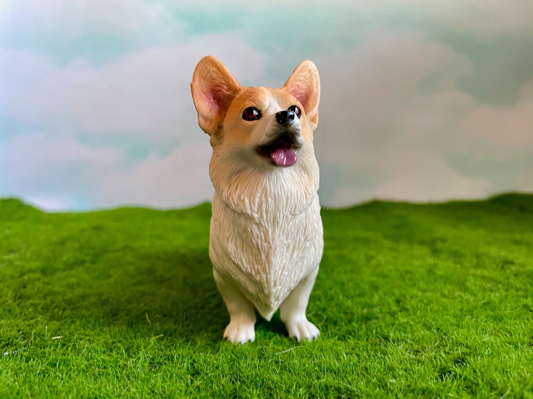 1:6 Scale Corgi Dog for 12 Inch Fashion Doll or Action Figure Dioramas ...