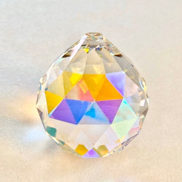 Faceted Crystal Ball - Etsy
