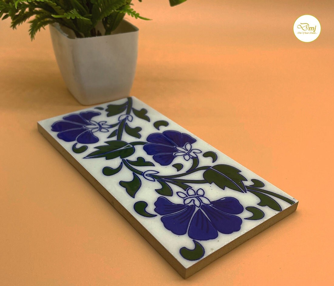 Indian Hand Painted Tiles Art Deco Tiles Decorative Ceramic Tiles Wall ...