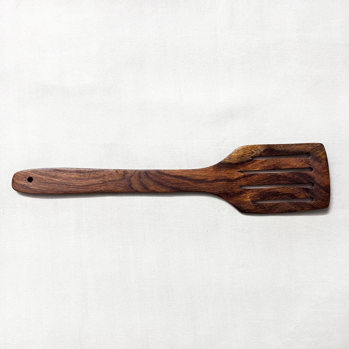 Handmade Teak 7-piece Wooden Double Shade Spoon Set, Kitchen Utensil ...