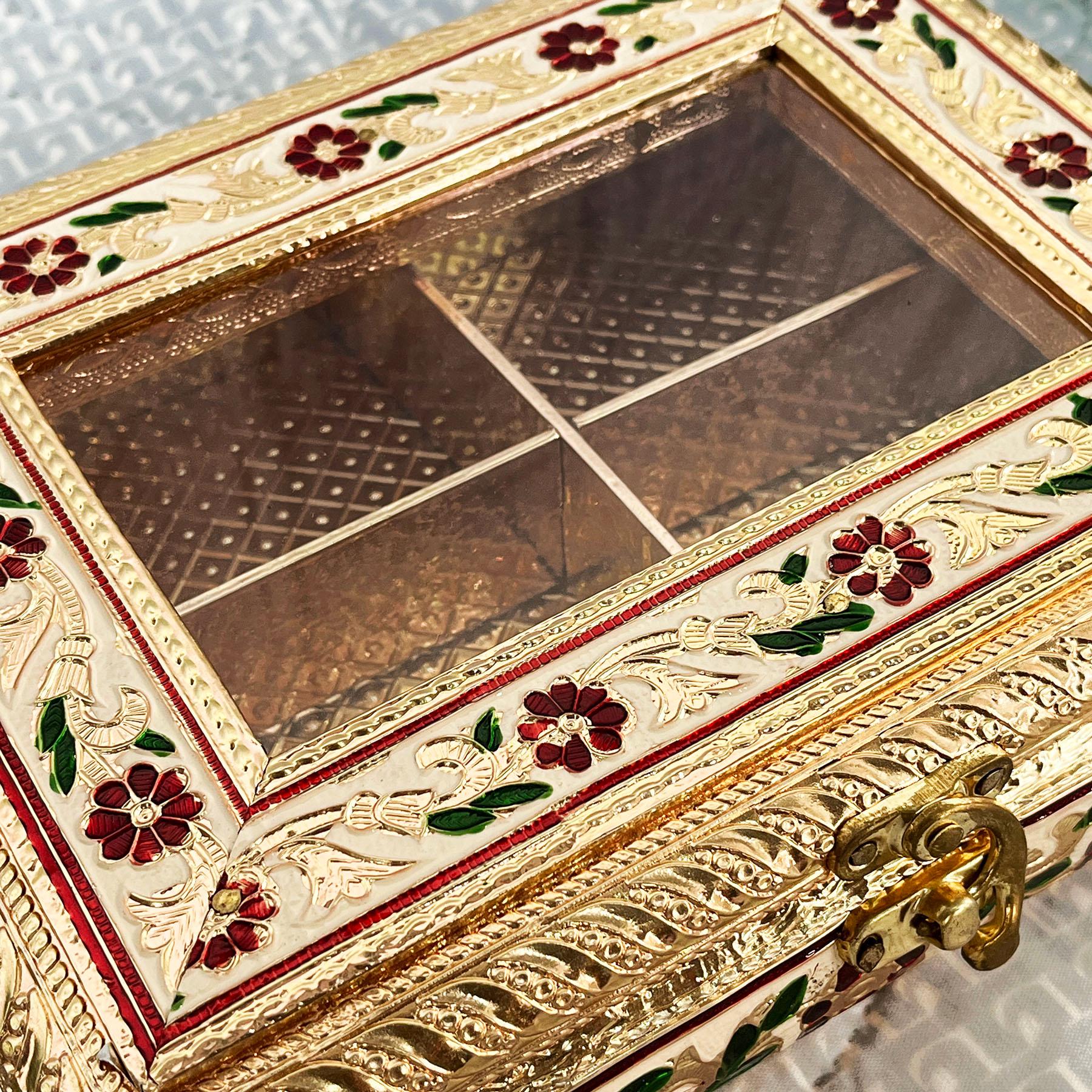 Handmade Indian Trinket Box | Ethnic Wedding Favor, Dry Fruit Organizer ...