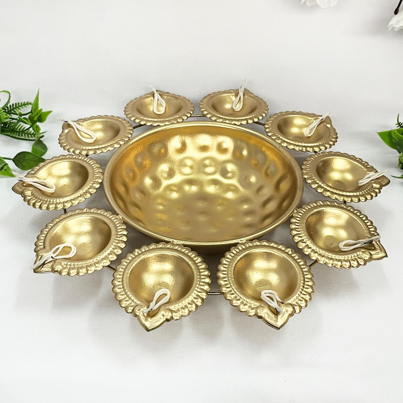 Diwali Thali and Lamp - Etsy Australia