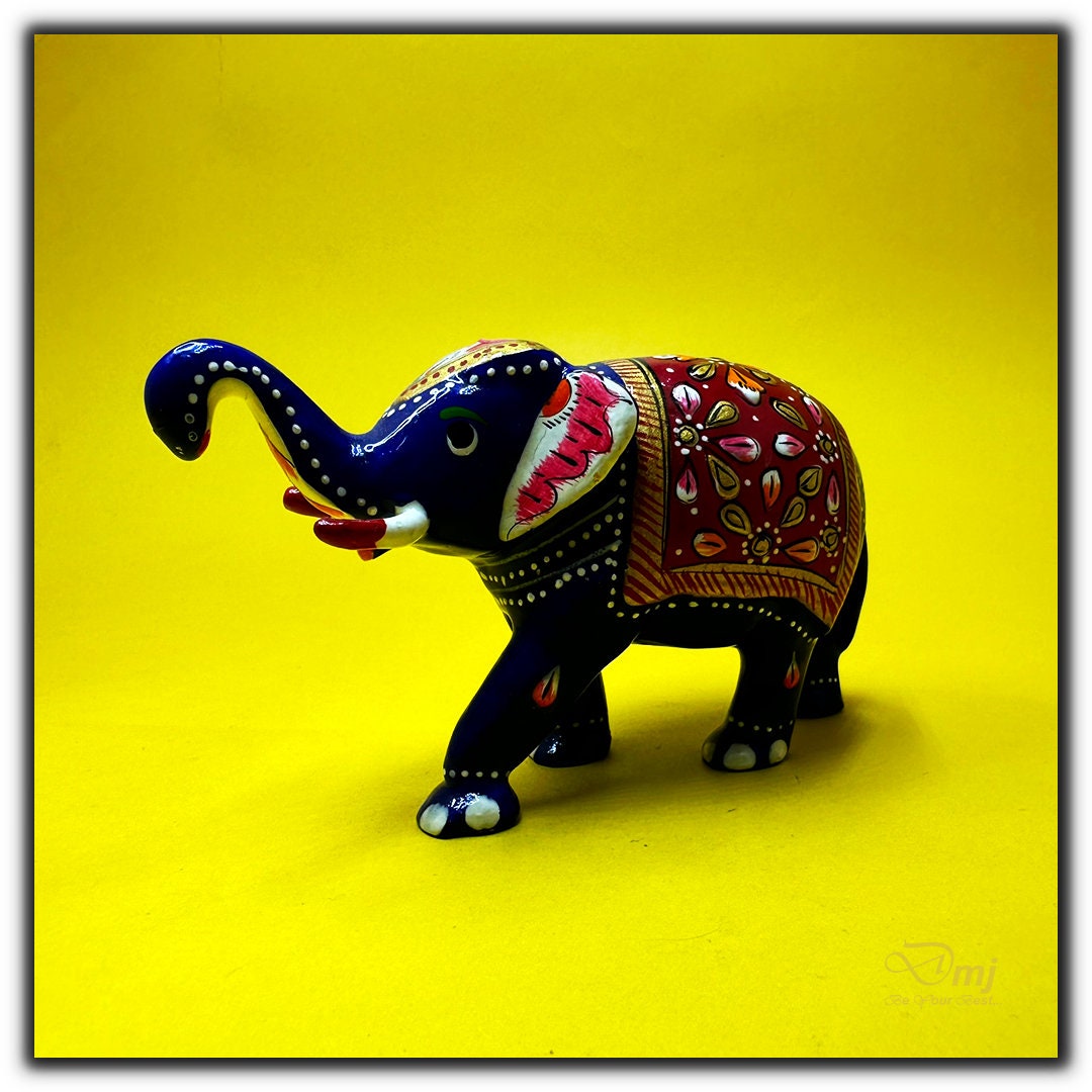 Handmade Metal Elephant Statue, Rajasthani Art Home Decor - Etsy