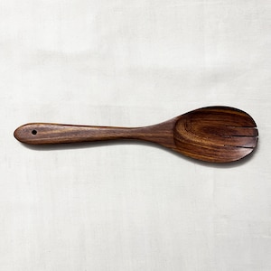 Handmade Teak 7-piece Wooden Double Shade Spoon Set, Kitchen Utensil ...