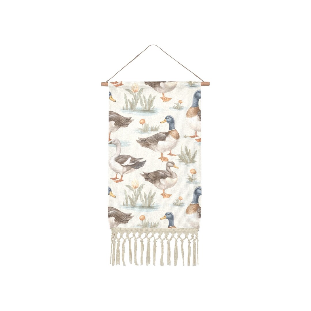 Farmhouse Duck Wall Decor - Rustic Farm Home Wall Art With Duck Pattern ...