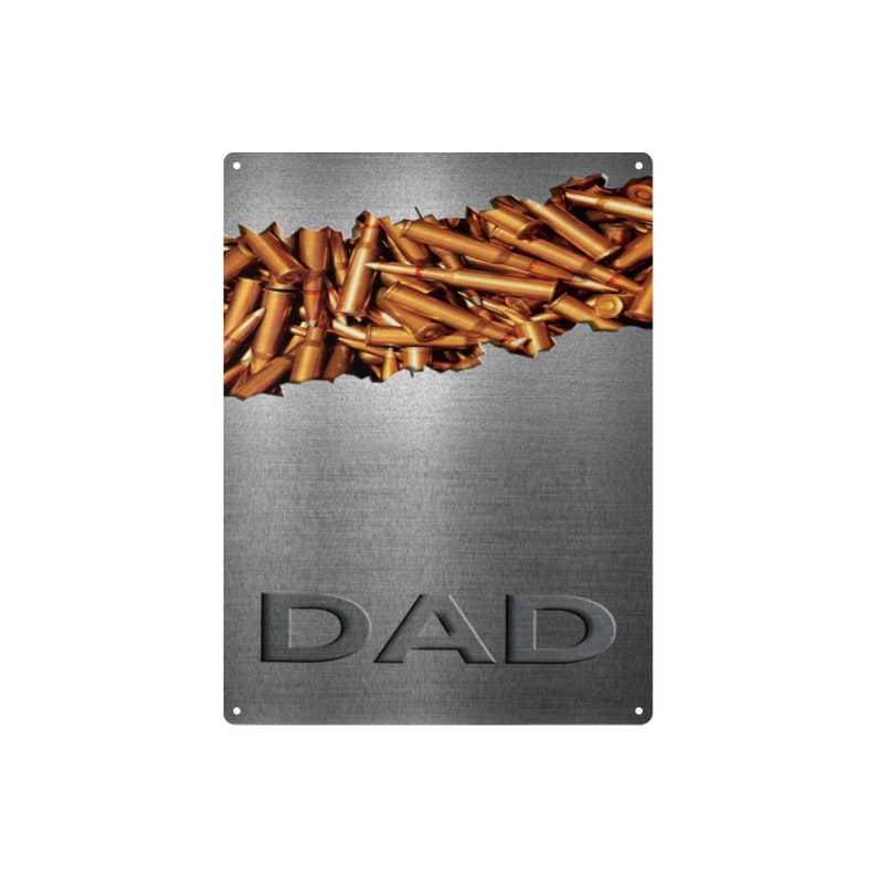 Dad Metal & Ammo Fathers Day Metal Tin Sign 12x16 - Etsy